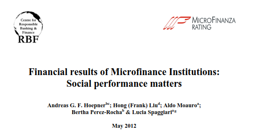 Microfinance Data & Analysis - MFR Publications - MFR